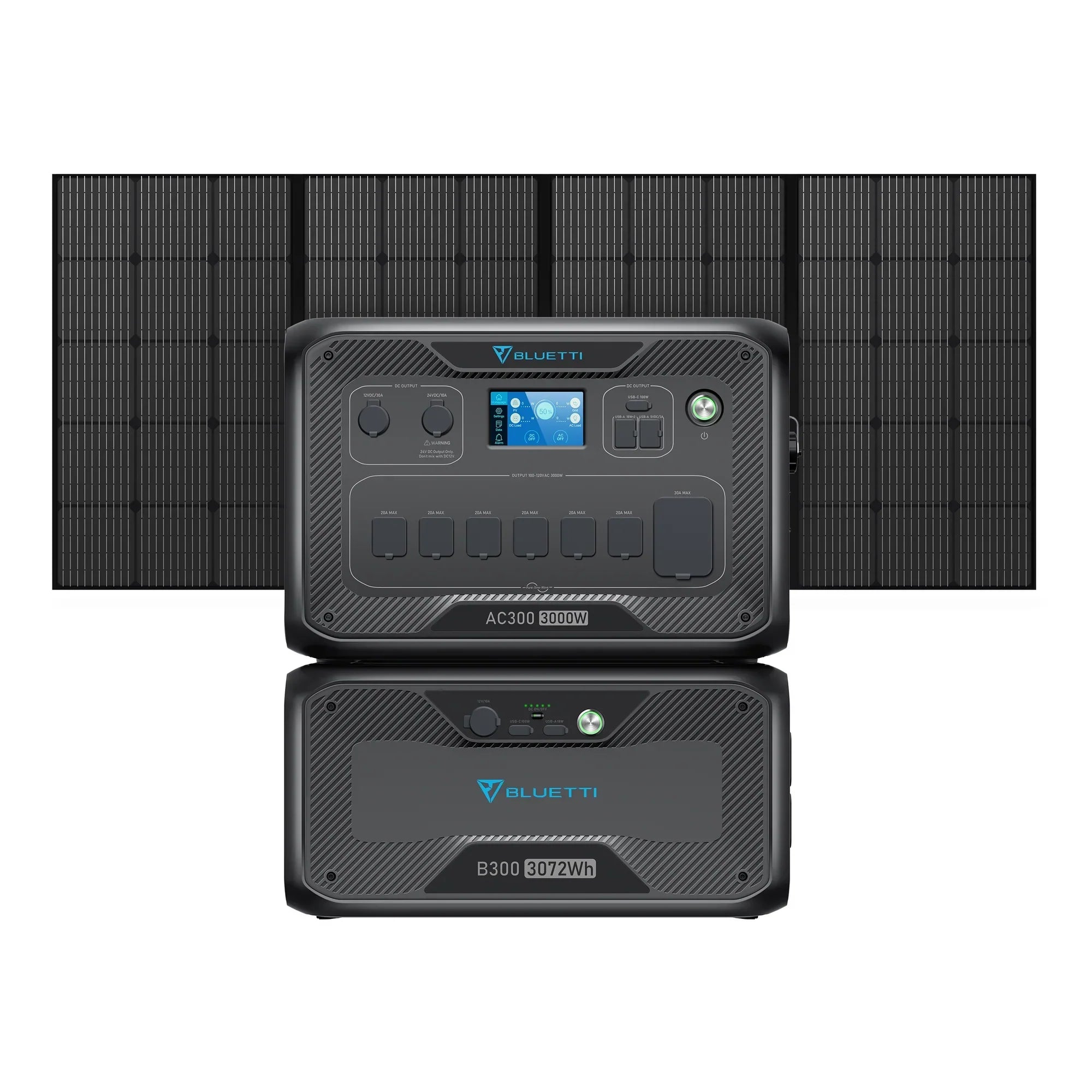 BLUETTI AC300 + 1*B300 | Home Battery Backup Grid-tied System, 3,000W ...