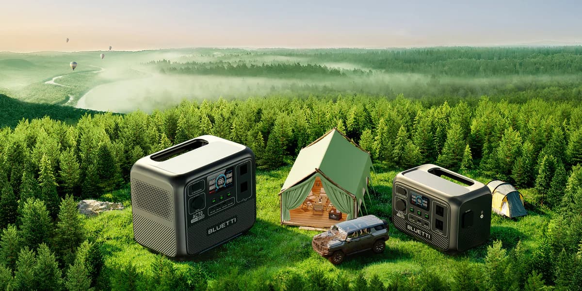 BLUETTI: Portable Power Station, Solar Generator Kit