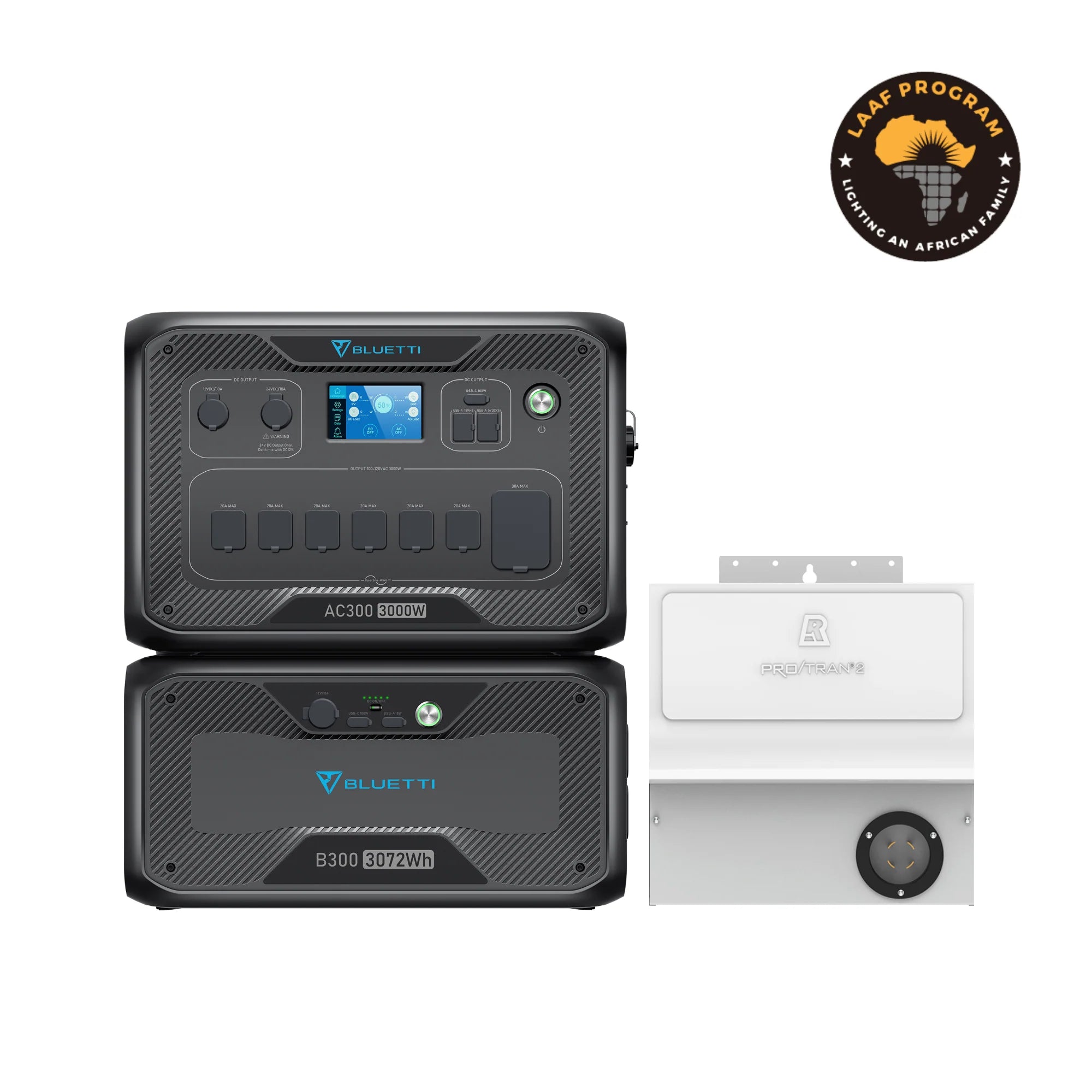BLUETTI AC300 + 1*B300 | Home Battery Backup Grid-tied System, 3,000W ...
